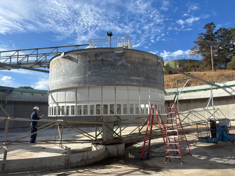 Water Filter Installation at Las Gallinas Facility